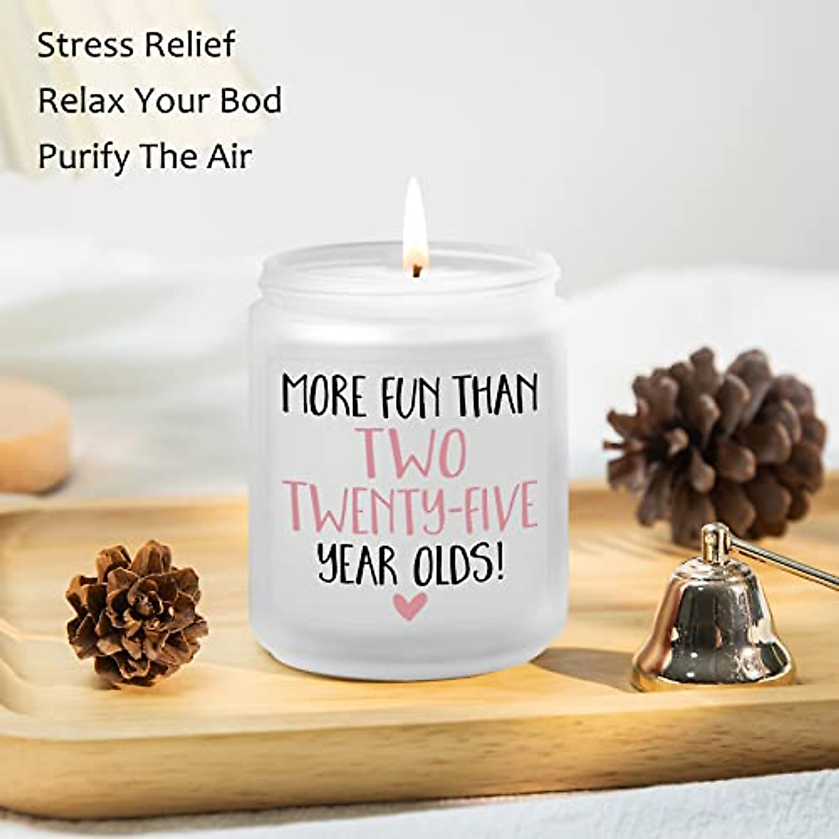 50th Birthday Gifts for Women or Men- Funny Best 50th Bday Gift Ideas- Happy Turning 50 Year Old Birthday Presents for Friends, Wife, Husband, Mom, Dad, Sister- Lavender Candles