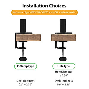 Viozon Laptop/Notebook/Projector Mount Stand, Height Adjustable Single Arm Mount Support 12-17 inch Laptop/Notebook/Tablet, Free Removable VESA 75X75 and 100X100 for Monitor 17-32 inch.