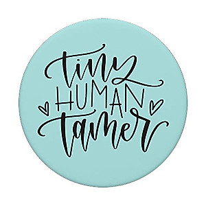 Mom Mama Teacher Appreciation Mint Blue Teal Black JLZ009 PopSockets Swappable PopGrip