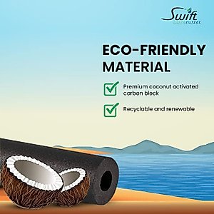 Swift Green Filters SGF-AF01 Compatible Undersink Water Filter for 3US-AF01,3US-AS01,3US-PS01,WHCF-SUF (2 Pack),Made in USA