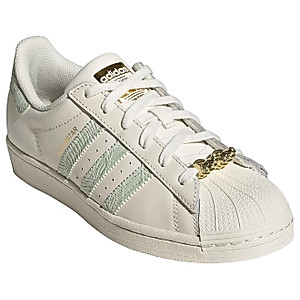 Adidas Woman's Superstar W, Cloud White/Linen Green, 7.5 M