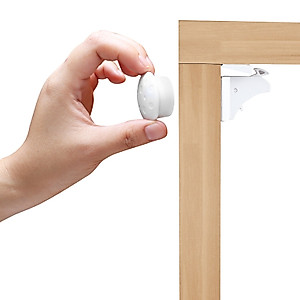 Magnetic Cabinet Lock Keys Replacement - Extra Strong Magnets for Most Brands of Child Safety Cabinet and Drawer Locks, Adhesive Surface Included on Key Holder