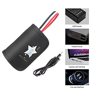 USB Baby Bottle Warmer, Razzil DC 5V USB Heating Portable Car Travel Milk Bottle Warmer, Keep Baby Milk Warm (Power Bank NOT Include)