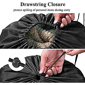 Heavy Duty Large Laundry Bags 2 Pack 30 x 40 inch XL Drawstring Travel Organizer Bag Fit Hamper Basket Camp Home College Dorm Tear Resistant Dirty Cloth Big Storage, Three Loads of Clothes Black
