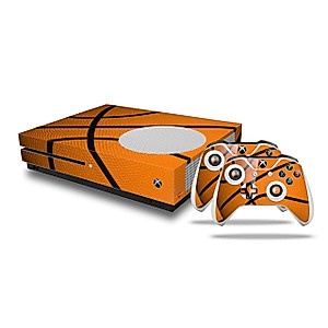 WraptorSkinz Decal Vinyl Skin Wrap Compatible with Xbox One S Console and Controllers - Basketball