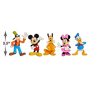 Mickey Mouse Collectible Figure Set, 5 Pack, Officially Licensed Kids Toys for Ages 3 Up by Just Play