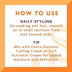 Cantu Define & Shine Custard with Shea Butter for Natural Hair, 12 oz (Packaging May Vary)