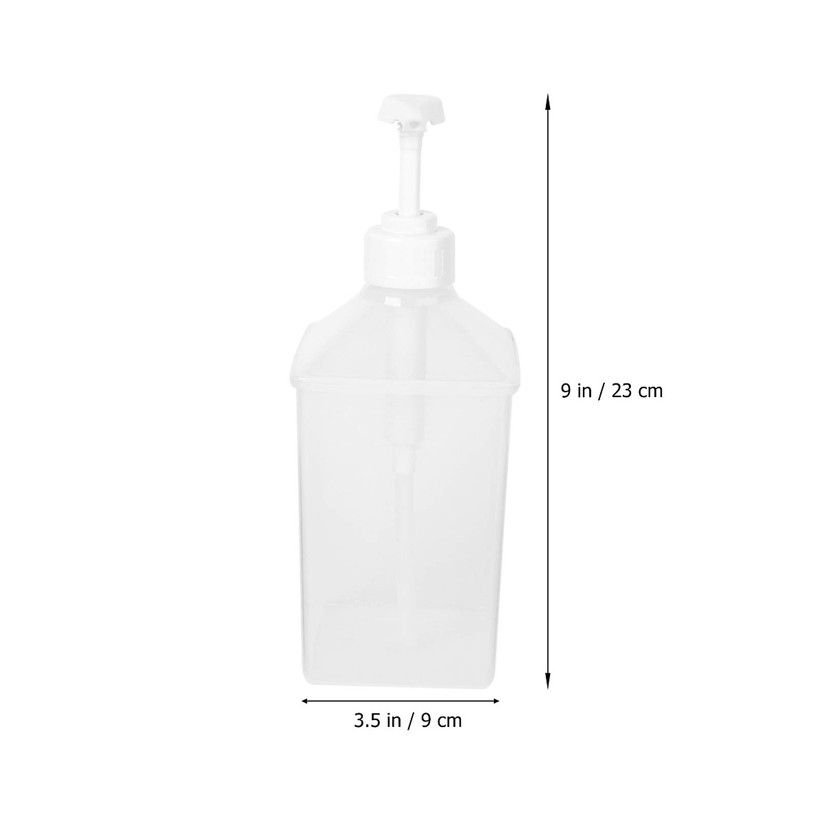 Cabilock 3PCS Plastic Squeeze Condiment Bottles Mason Jar Syrup Honey Dispenser Pump Bottle for Juice Ketchup Cookie Sauces 1100ML (White)