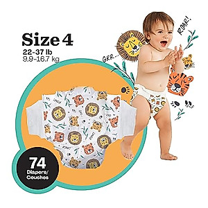 Hello Bello Club Box Diapers -Bolt Babes & Woodland Animals - Size 4 (74ct)