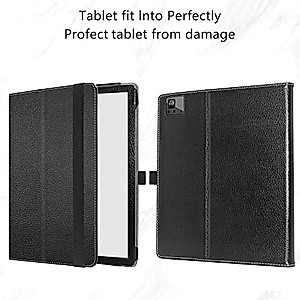 LiuShan Compatible with BOOX Tab Ultra case,BOOX Tab Ultra C Pro case,PU Leather Slim Folding Stand Cover for 10.3" BOOX Tab Ultra/BOOX Tab Ultra C Pro/BOOX Tab Ultra C ePaper Tablet,Black