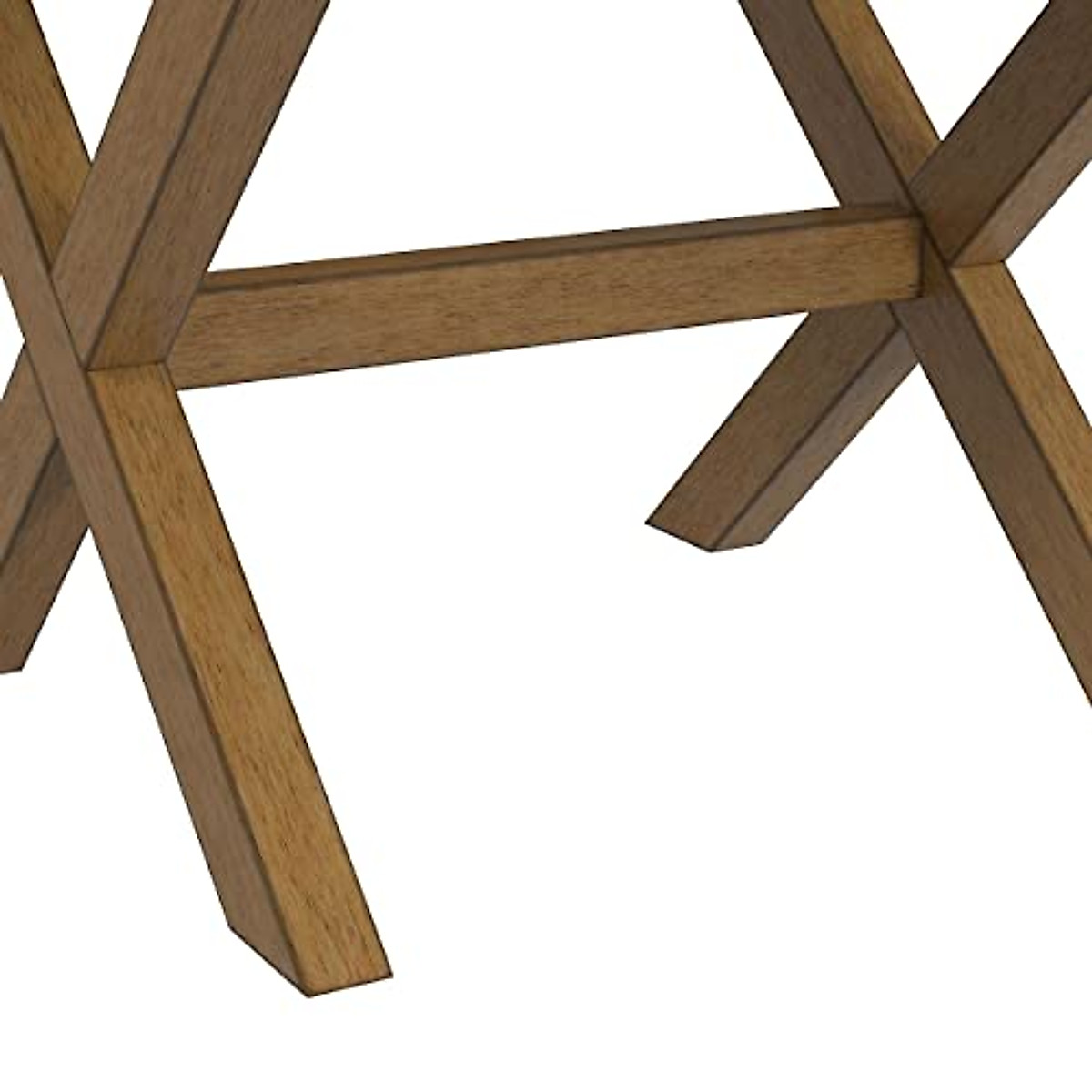 Hillsdale Somerset Backless Wood Vanity Stool for Makeup Room or Bathroom, Dark Driftwood