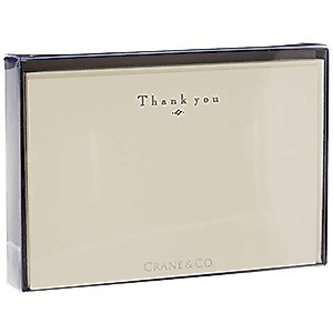 Crane & Co. Navy Hand Engraved Thank You Cards (CT3116),10 cards / 10 lined envelopes