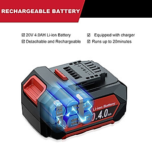 JIENUO Cordless Shop Vac Wet and Dry, with 20V 4.0Ah Battery and Charger, 2.5 Gallon Shop Wet Dry Vacuum Cleaner with Blower Function, Portable Commercial Vac for Car, Home and Garage