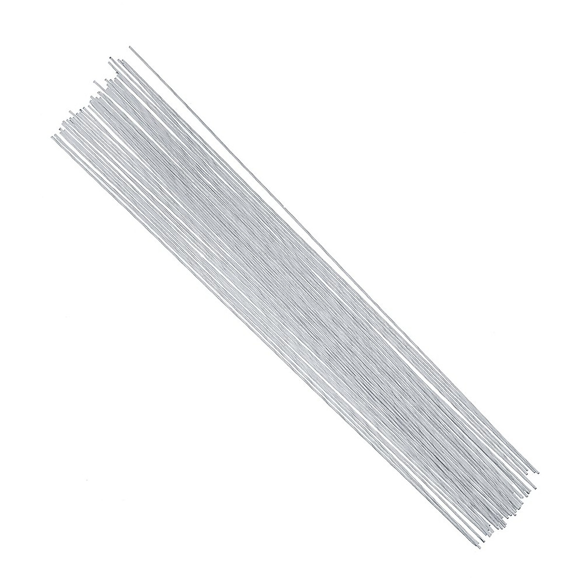 DECORA 18 Gauge White Floral Stem Wire 16 inch,50/Package