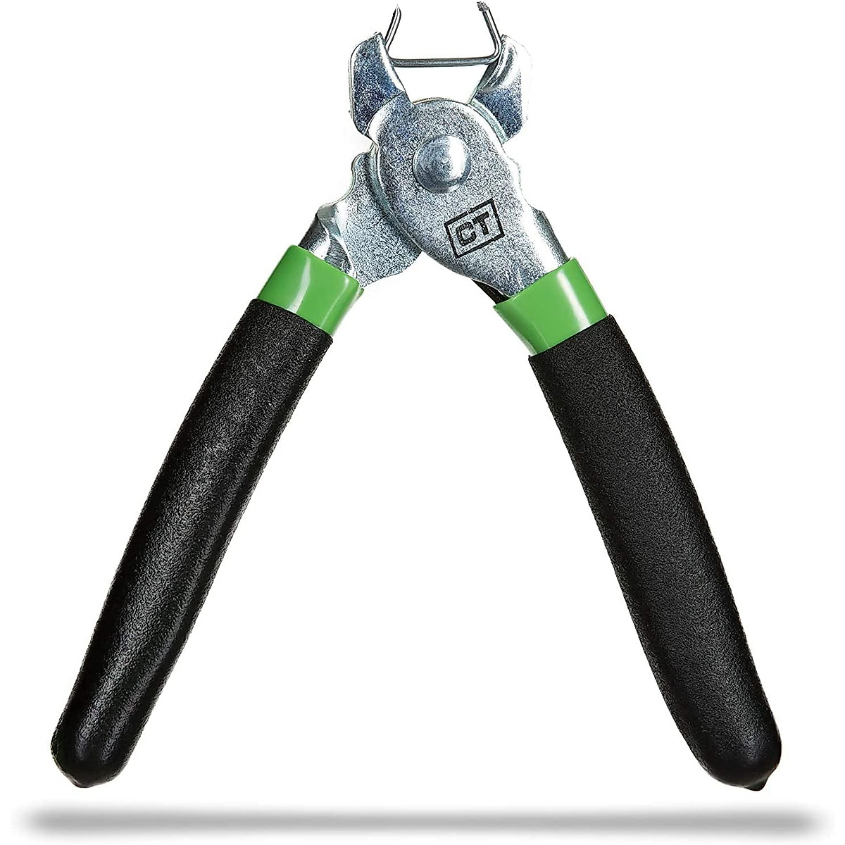 Cascade Tools Hog Ring Pliers Kit (200 Pack of 3/4" Galvanized Steel Hog Rings Included) Perfect for Furniture Upholstery, Auto Upholstery, Meat & Sausage Casings