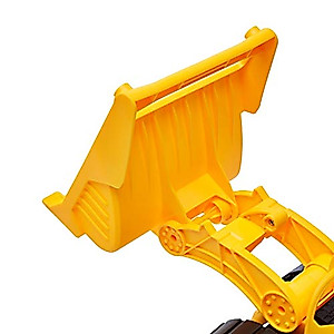 Amazon Basics Toy Construction Vehicle Set, Dump Truck and Bulldozer, Indoor/Outdoor, 10-Inch, Pack of 2, Yellow, 10.25" x 12" x 5.75"