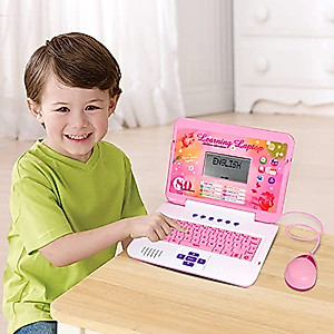LESHITIAN Kids Laptop, 80 Learning Activities, Educational Learning Computer for Kids Ages 5+