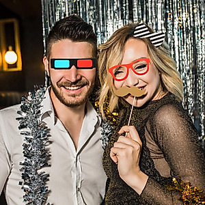 LASLU Movie - Hollywood Party Photo Booth Props Kit - 33 Count