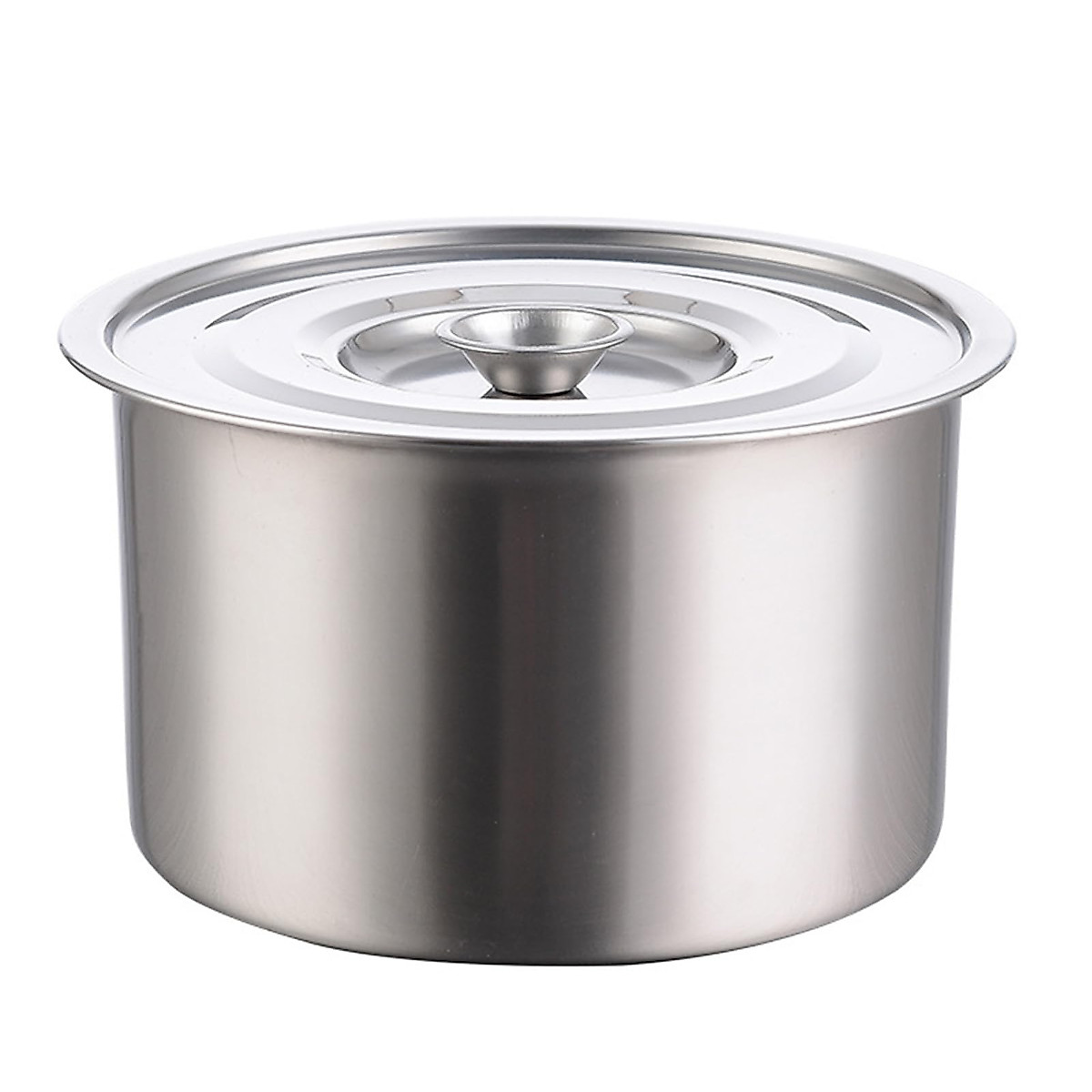 Stock Pot with Lid, Stainless Steel Pot for Soup, Stew, Seafood, Stew Pot, Soup Seasoning Container, Pot for Cooking (Large 43x43cm/16.92x16.92in)