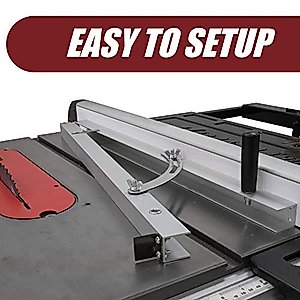 Fulton Taper Cutting Jig For Creating Tapered Angles Up to 15 Degrees on Your Table Saw 24 Inch Long Aluminum Rails with Scale and Stop