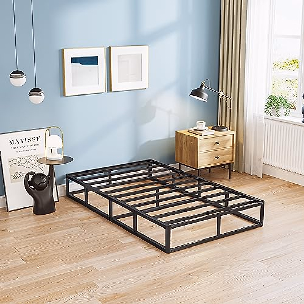 Aardhen 7 Inch Box Spring for Twin XL Bed,High Profile Strong Metal Frame Mattress Foundation, Quiet Noise-Free,Easy Assembly, 3000lbs Max Weight Capacity