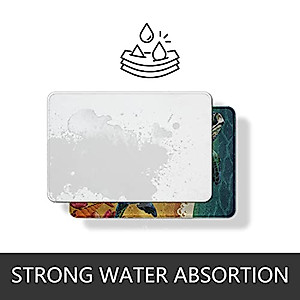 spefrowx Western Bath Mat 20"x32",Longhorn Skull Southwestern Outdoor Rug Ethnic Tribe Aztec Bath Rugs Highland Cow Farm Animals Shower Mat,Boho Indian Geometry Triangle Diamond Western Decor,Grey