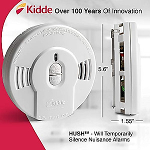 Kidde Smoke Detector, 10-Year Battery, LED Indicators, Replacement Alert, Test-Reset Button, 36 Pack