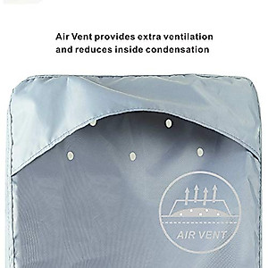 Explore Land Outboard Motor Cover - Waterproof 600D Heavy Duty Boat Engine Hood Covers - Fit for Motor 115-225 HP, Grey