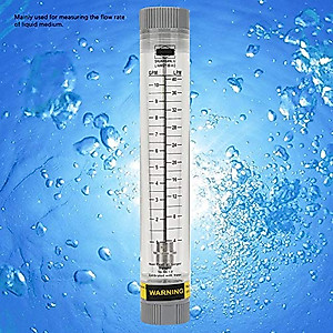 G3/4inch Female Water Liquid Flowmeter,1-10GPM Tube Cylindrical Panel Type Flow Meter,LZM-20G Flowmeter Instrument