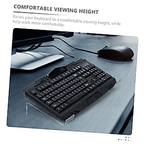 MAGICLULU work supplies computer desk stand keyboard stand Tilted Keyboard Rack Keyboard Stand support frame supplies bracket desktop keyboard desktop advanced human body universal