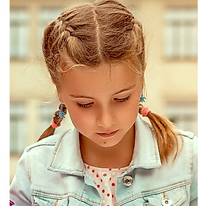 Puzzled Green Sea Turtle Sparkling Earrings - Cute Silver Fish Hook Dangle Earrings Plated in Silver Color with Zinc Alloy Dangling Charm Sparkly Pendant, Elegant Silver Earrings