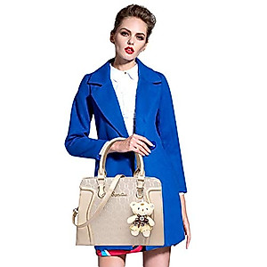 Soperwillton Women's Fashion Handbags Tote Bags Shoulder Bag Top Handle Satchel Purse Set 4pcs