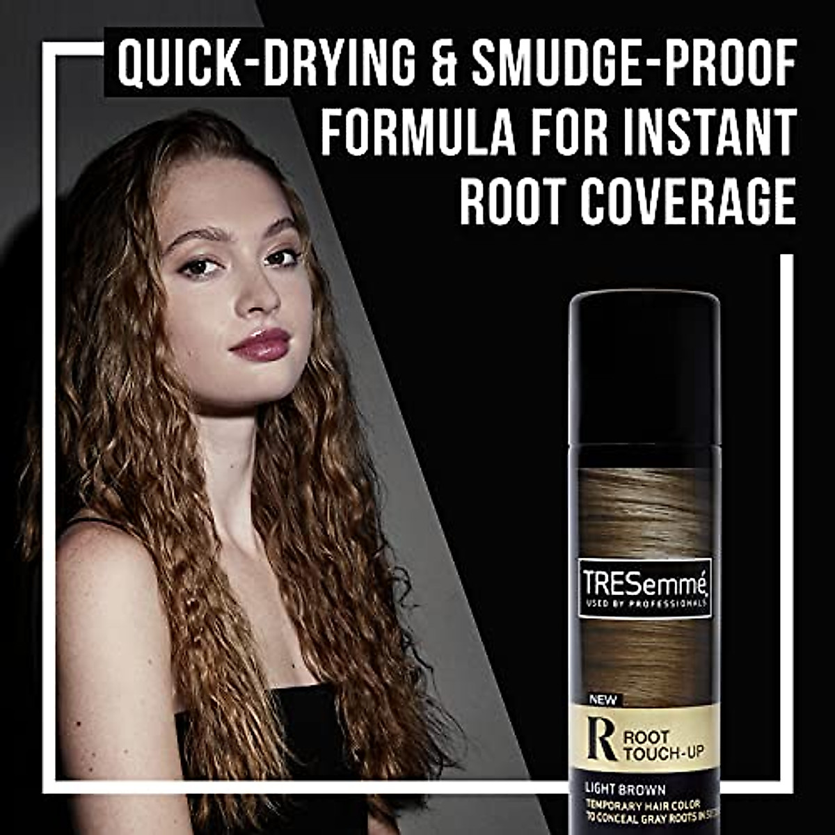 TRESemmé Root Touch-Up, Temporary Hair Color, Light Brown Hair Ammonia-free, Peroxide-free Root Cover Up Spray 2.5 oz