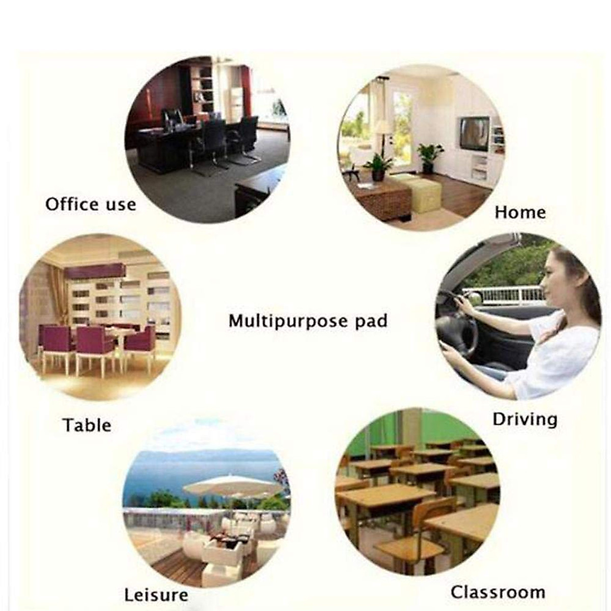 Car Booster Seat Cushion Heightening Height Boost Mat, Breathable Mesh Portable Car Seat Pad Angle Lift Seat for Car, Office,Home (Pure Black)