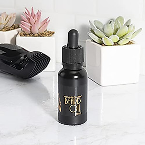 Yulaw Naturals Black Beard Brigade Premium Classic Beard Oil for Men - All Natural Ingredients Beard Growth Oil Conditioner - Softens & Strengthens Beard and Mustache - 30ml