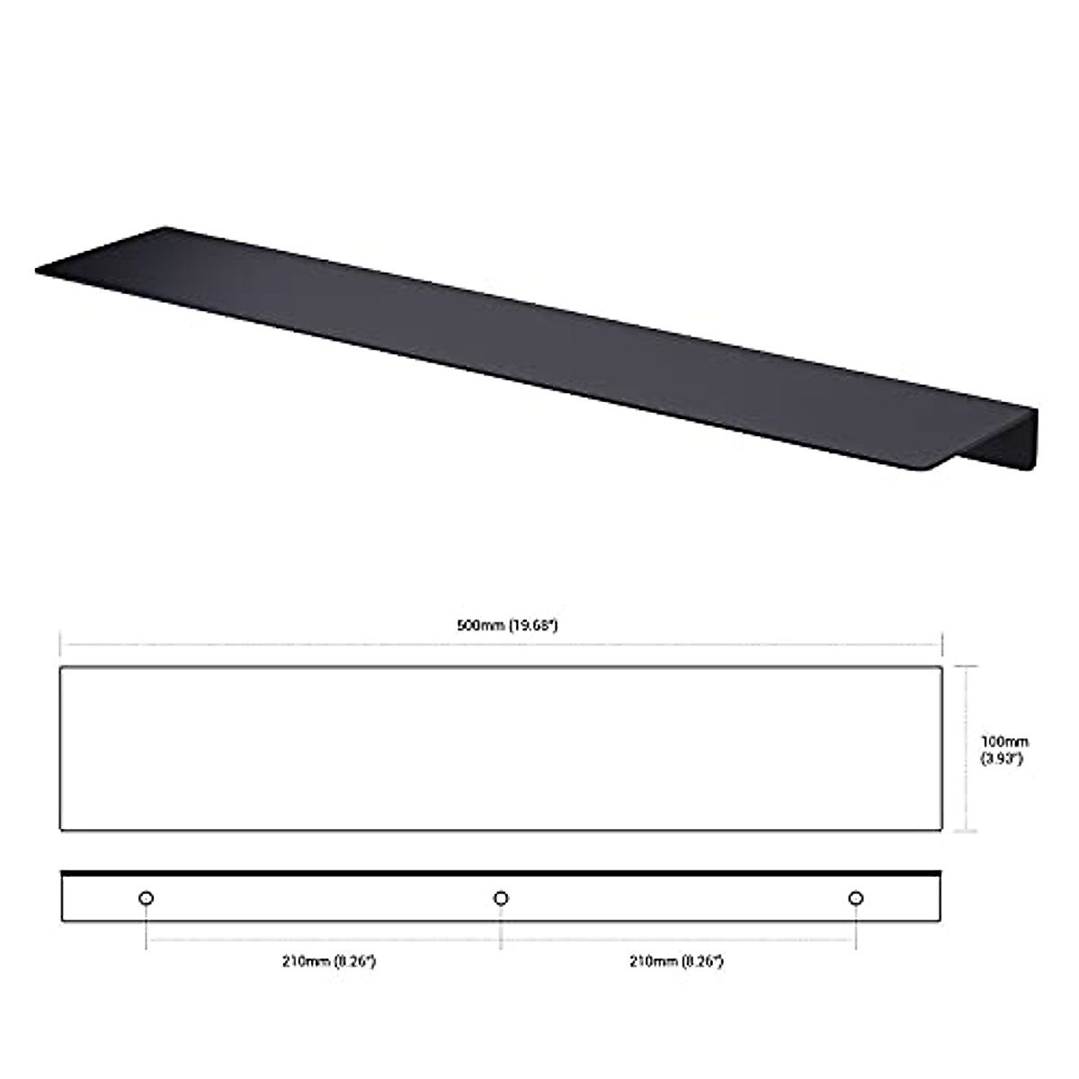 Floating Shelves, Room Decor Wall Mounted Storage Shelves, Solid Rustic Wall Shelves for Bedroom, Bathroom, Living Room, Kitchen, Laundry, Office