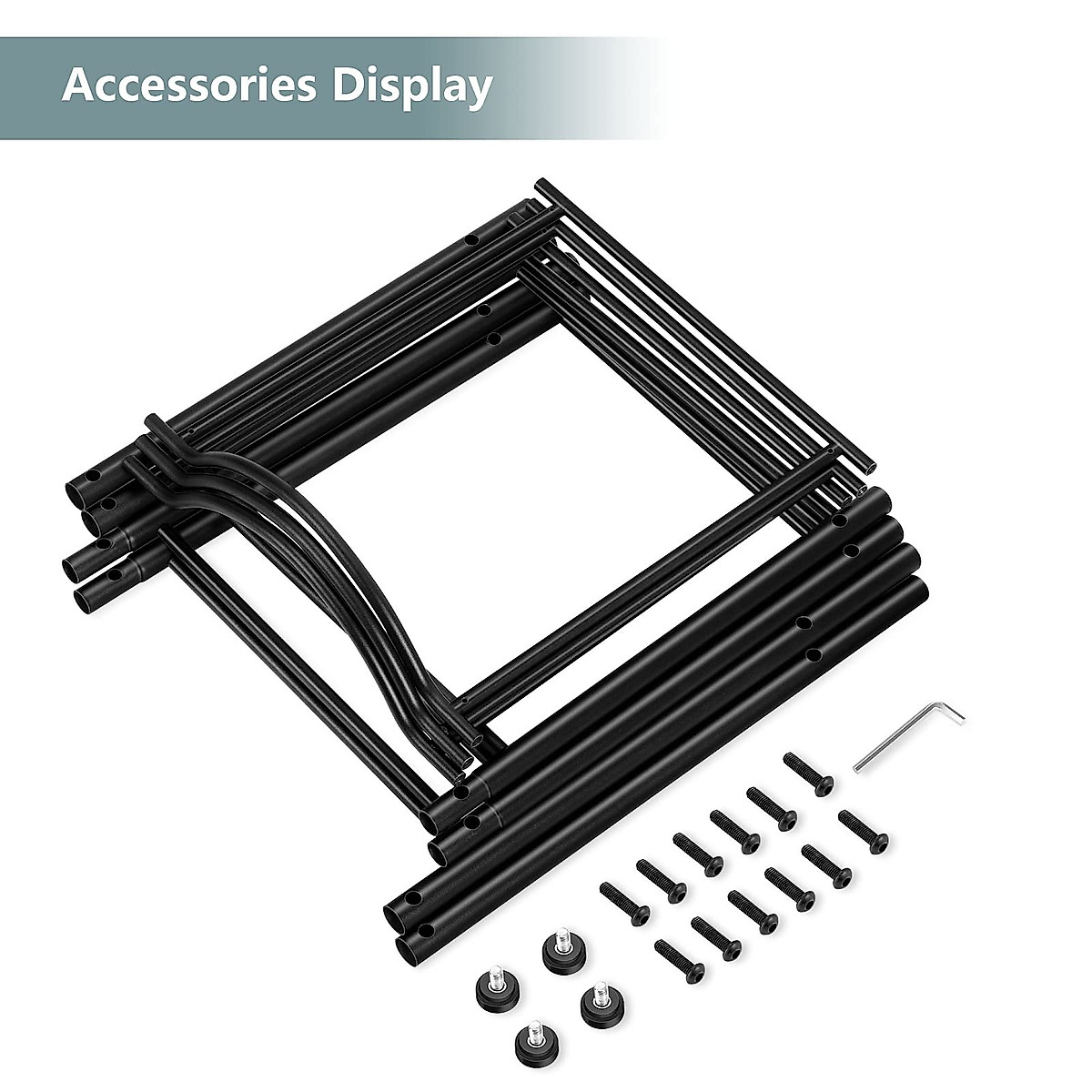 MOOACE 3-Tier Water Jug Rack, 5 Gallon Detachable Water Bottle Holder Organizer Storage Rack, Black