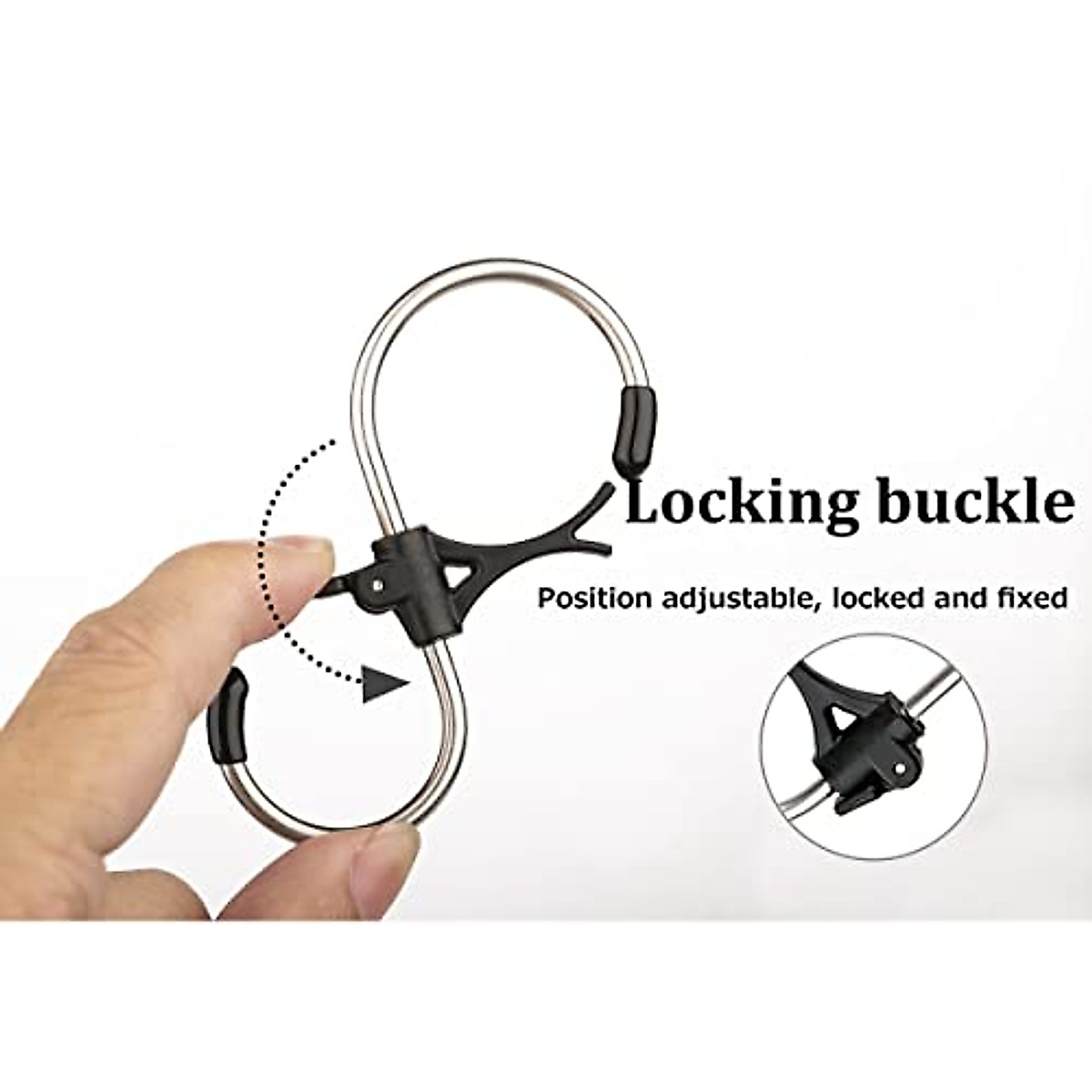 GEZIDEA S Hooks Stainless Steel Heavy Duty S Hooks Anti Drop for Kitchen,Work Shop,Bathroom,Garden,Wardrobe,Office,Perfect Rack Hooks,Big,10Pieces