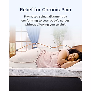 ViscoSoft 4 Inch Memory Foam Mattress Topper Twin XL - Select High Density Extra Long Ventilated Mattress Pad - Removable Bamboo-Rayon Cover