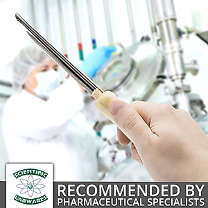 Scientific Labwares Lab Scoop Spatula with Wooden Handle - Pack of 6 - Soil Scooper Gardening Classroom Research Laboratory Veterinary Feeder