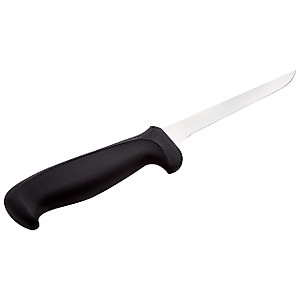Mundial 6-Inch Narrow Stiff Boning Knife, Black