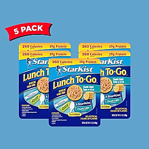 StarKist Lunch To-Go Chunk Light Mix Your Own Tuna Salad - (Pack of 5)