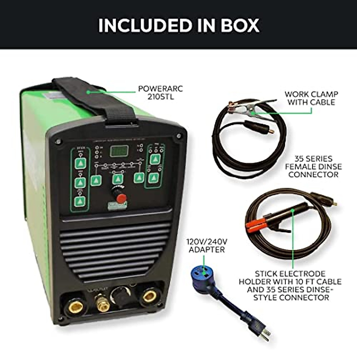 2021 PowerArc 210STL Stick Lift TIG IGBT Inverter Welder E6010 Capable 110/220 Dual Voltage