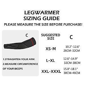 ROCKBROS Thermal Arm Warmer for Men & Women Arm Sleeves for Cycling Running, Autumn & Winter Windproof Warm Fleece Thermal Cycling