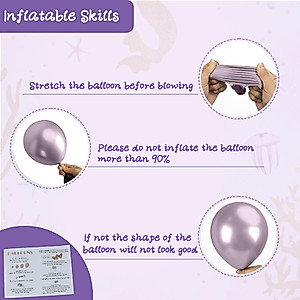 GDSTARS Mermaid Balloon Garland Arch Kit Pastel Pink Purple Balloon, Double Balloon for Girl Birthday Party Bridal Shower Bachelorette Engagement Party Decorations