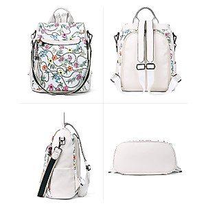 Telena Backpack Purse for Women, PU Leather Anti Theft Travel Purse Shoulder Bags with Tassel