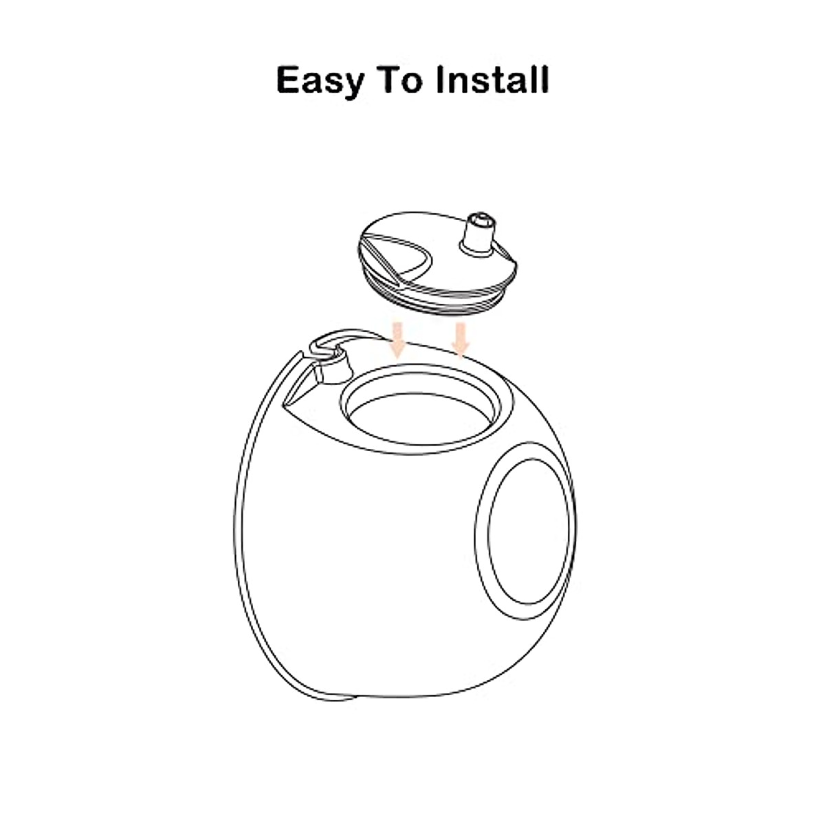 Wearable Breast Pump Accessories Pump Cap Double Sealing Cover BPA-Free QIUXQIU Pump for S4DW S9 S10 S12 Parts Replace(2PCS)