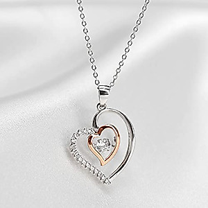 Aphrodite's Gifts for Daughters, To My Beautiful Daughter - Whenever You Feel Overwhelmed, Luxe Heart Necklace, Heart Necklaces for Women, Heart Necklace Gifts for Women, Daughter Gift from Mom, Dad Daughter Gifts