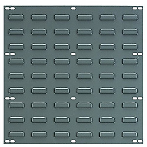 Louvered Panel, Wall Mountable, 1"x18"x19", Gray