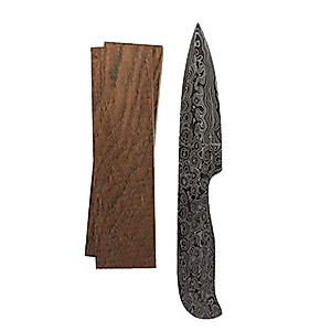 Montana Point Damascus Blade – Raindrop pattern – smc5256 KNIFE KIT - PAYNE BROS - PREMIUM KNIFE SUPPLY - KNIFE MAKING (ROSEWOOD)
